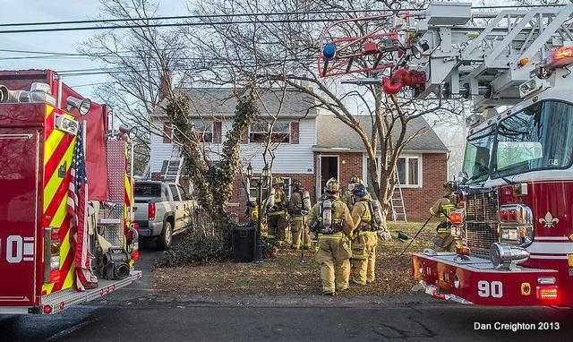 Dwelling fire in Warminster - Hartsville Fire Company